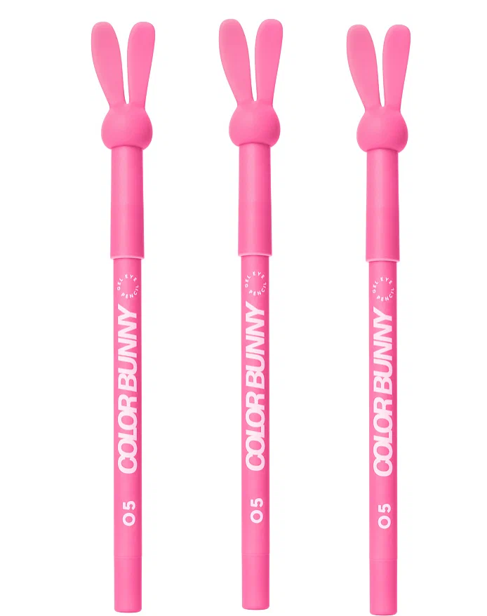 Карандаш гелевый для глаз Love Generation Color Bunny, тон 05 розовый, 1,3 г 3 шт