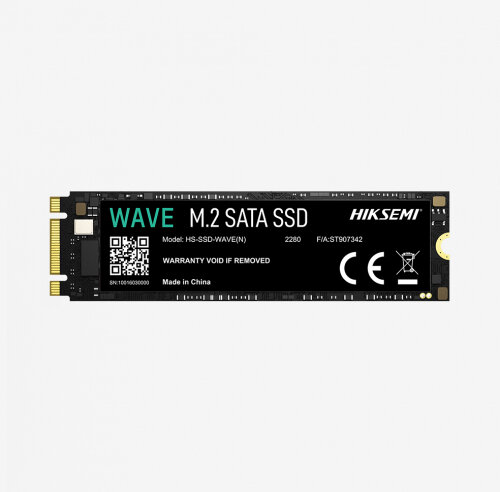 SSD диск Hiksemi (hikvision) HIKSEMI WAVE(N), 512GB, M.2 2280 SATA (HS-SSD-WAVE(N) 512G)