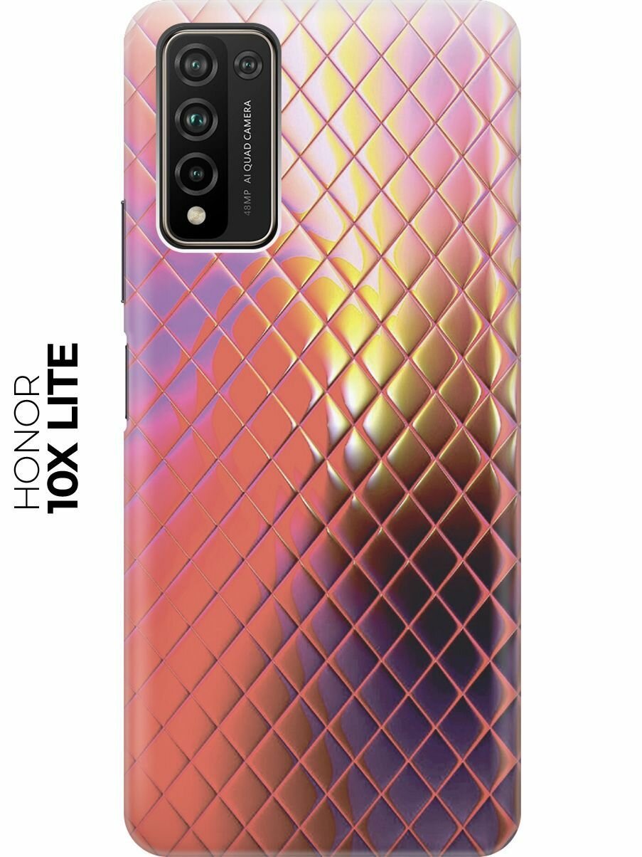 Силиконовый чехол Розовая рептилия на Honor 10x Lite / Хонор 10Х Лайт