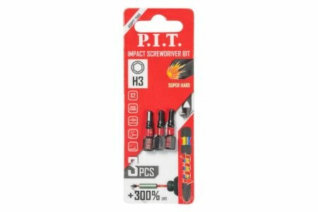 Бита ударная P.I.T. PH3x25 мм 3 шт в уп.(ASDR01-25H3)