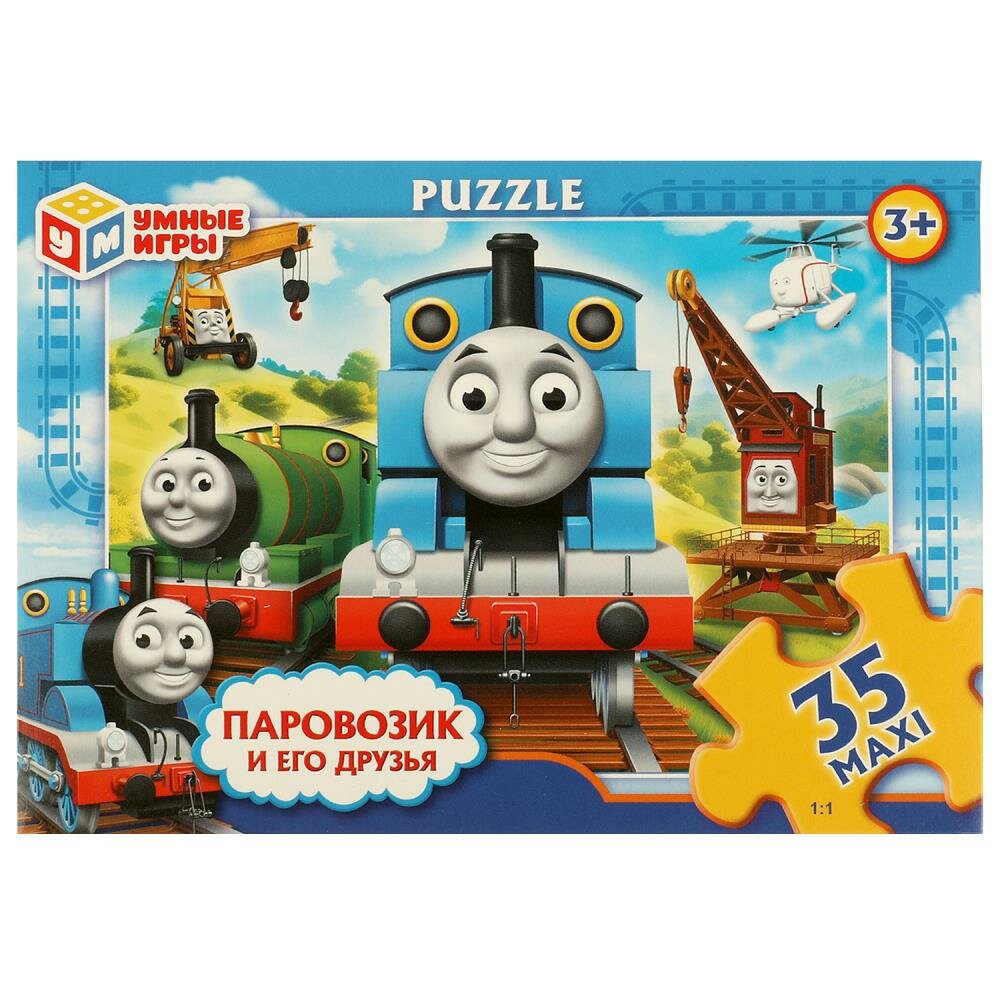 Макси-пазлы Паровозик и его друзья, 35 деталей Умные игры 4660254435728