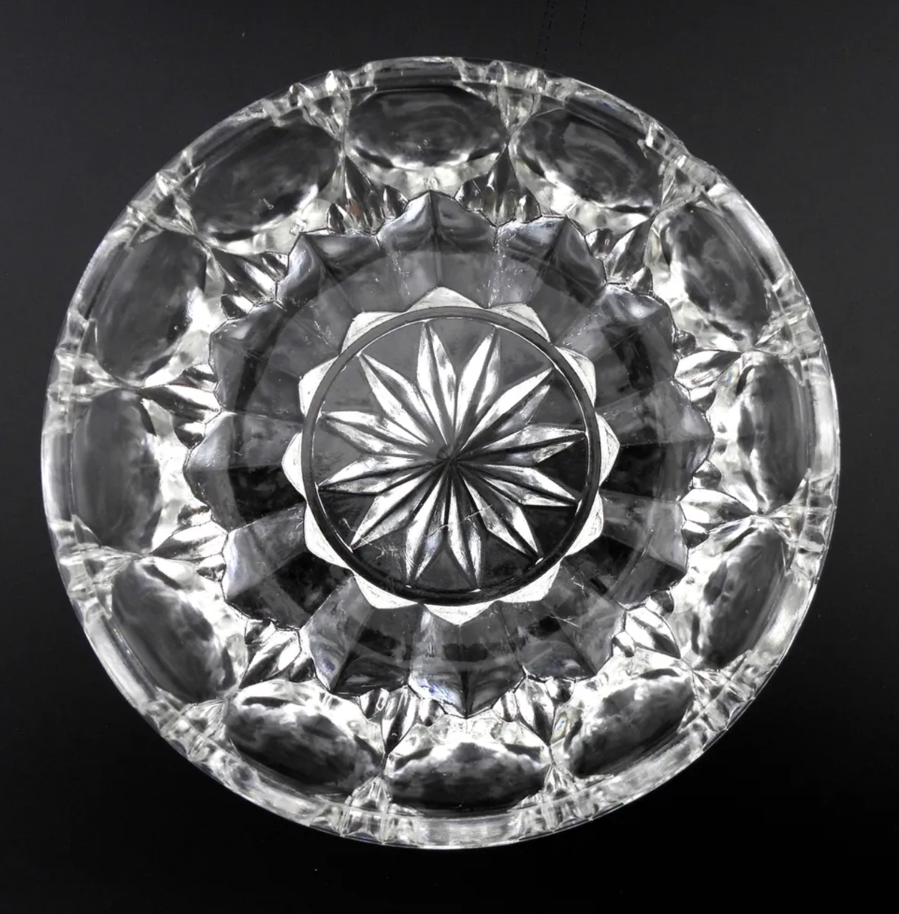 Салатник 15 см масивное стекло СССР 1970-е гг