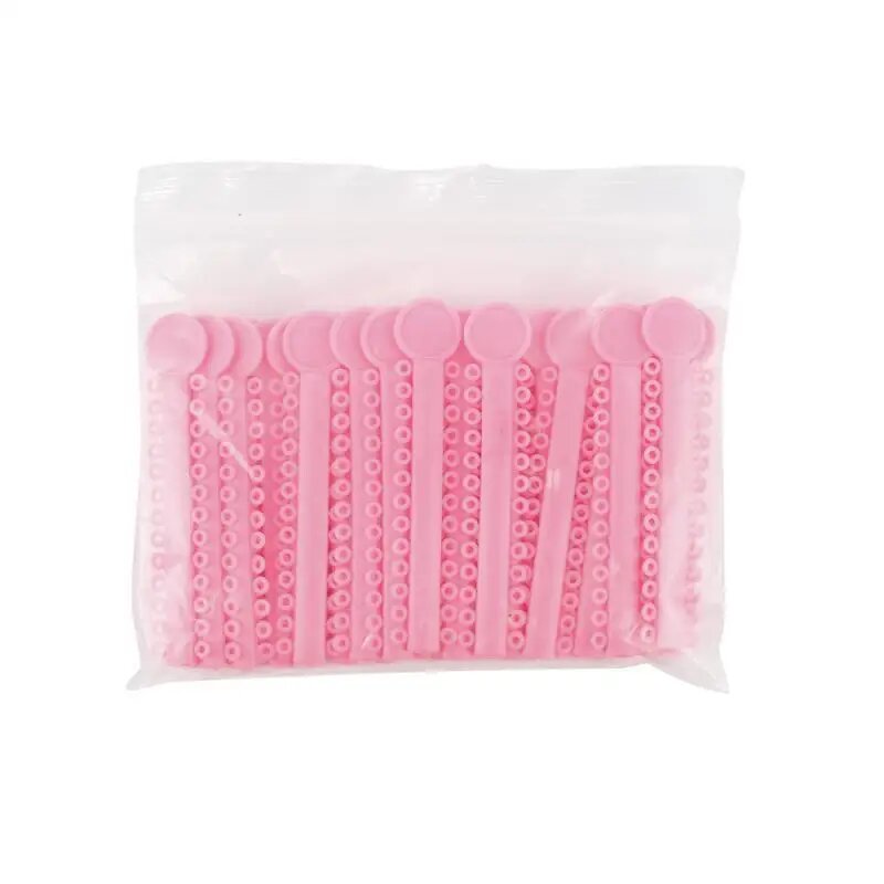 Ортодонтические лигатуры Xceldent, резиновые, 38 цветов 20-Light Pink