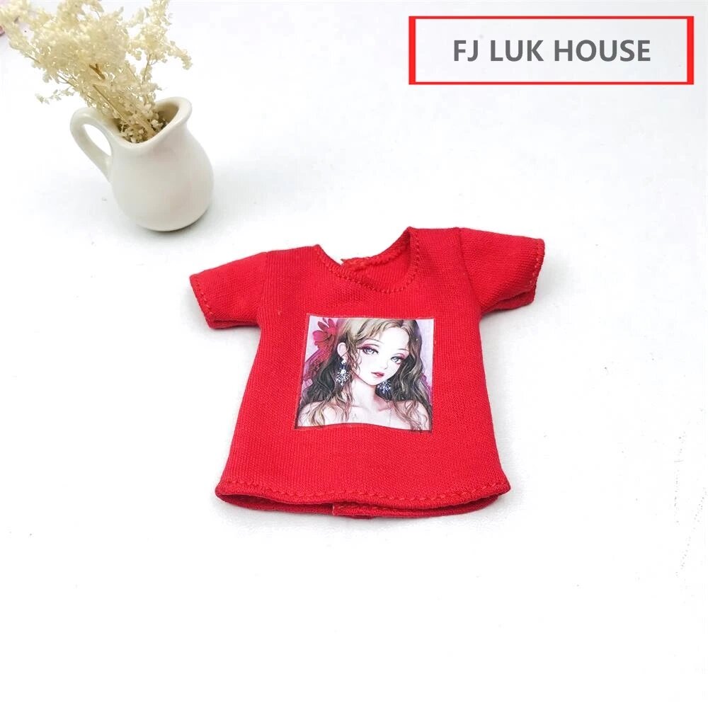 Футболка для кукол Blyth 1/6 FJ&LUK HOUSE Красный, C