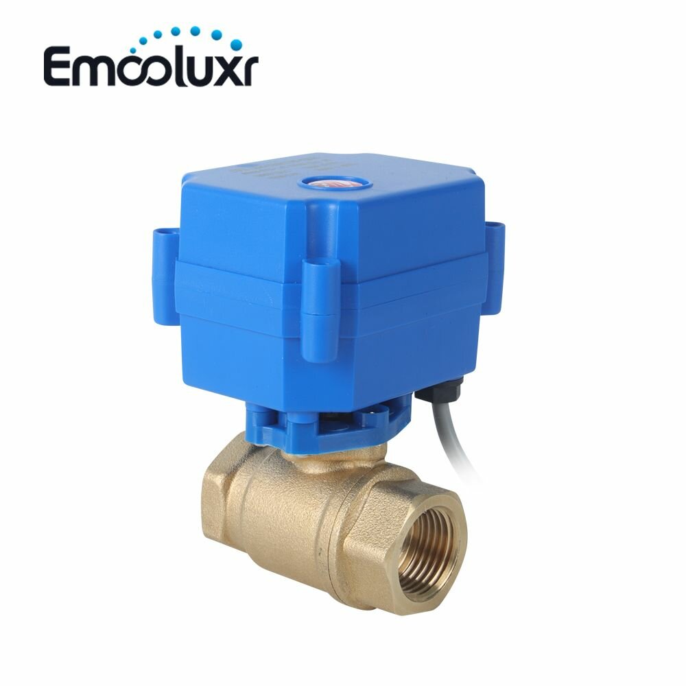 Моторизованный латунный интеллектуальный кран DN15 (1/2 дюйма) для системы утечки воды WZ808