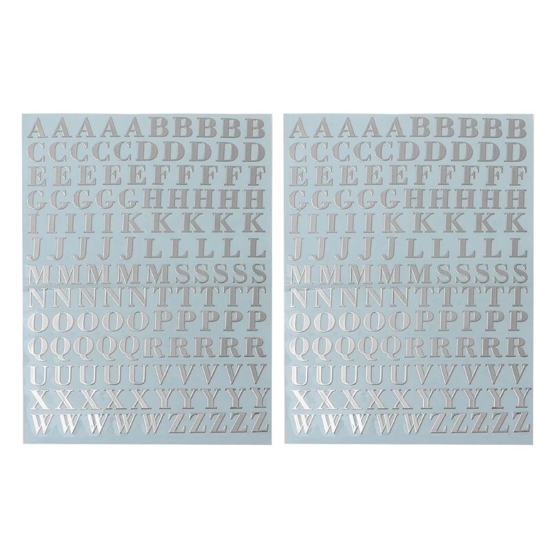 Блестящие наклейки с буквами bulusii