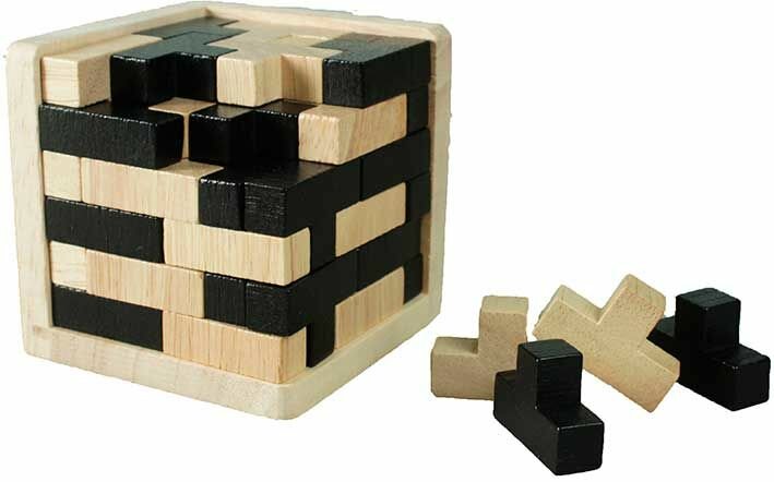 Головоломка Игруны "Русский Кубик. Буква "T", Деревянный (CS097)