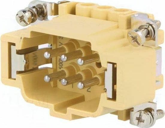 Разъем ILME JNEM 06 (JCNEM06) Разъем прямоугольный "папа" JEI PIN 6 6+PE размер 44.27 16А 1шт