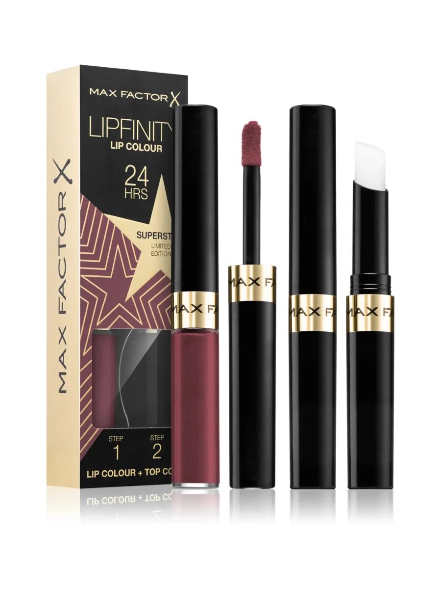 Помада Max Factor Lipfinity, тон 086, блеск, стойкость, увлажнение
