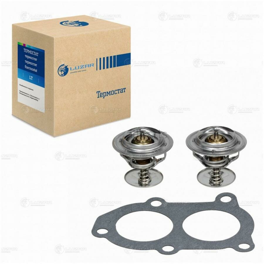 LUZAR LT 0303 Термостат для а/м КАМАЗ c дв. КАМАЗ (набор 2 термоэл. + прокл.) LUZAR LT 0303