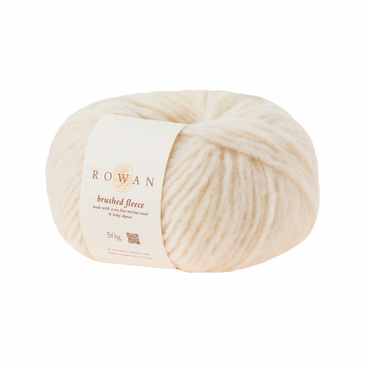 Brushed Fleece /Брашт Флис/ пряжа Rowan, 9802176 (251, cove (бухта), белый)