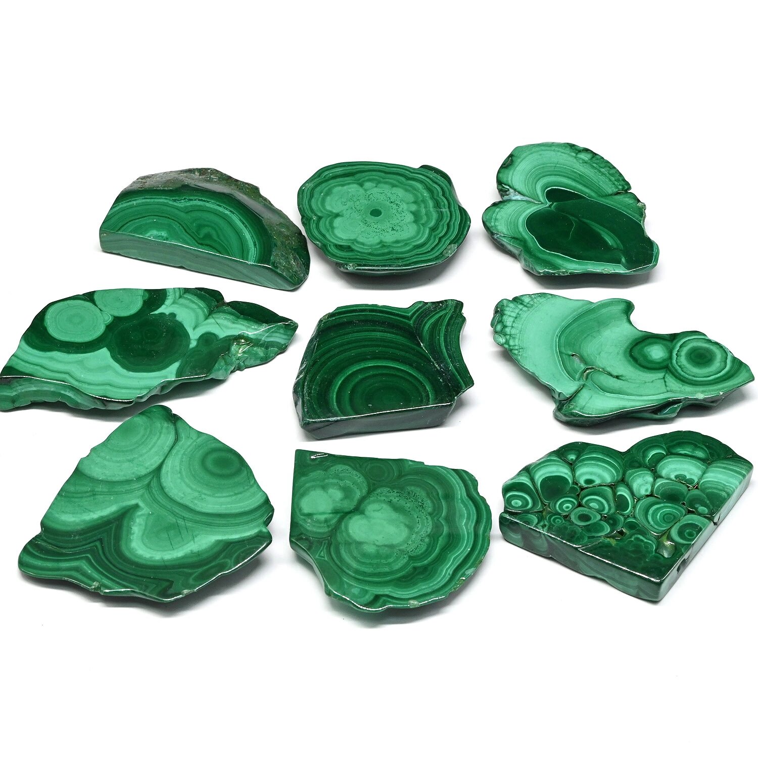 Минерал малахит 49*38*7мм, 30-39г .