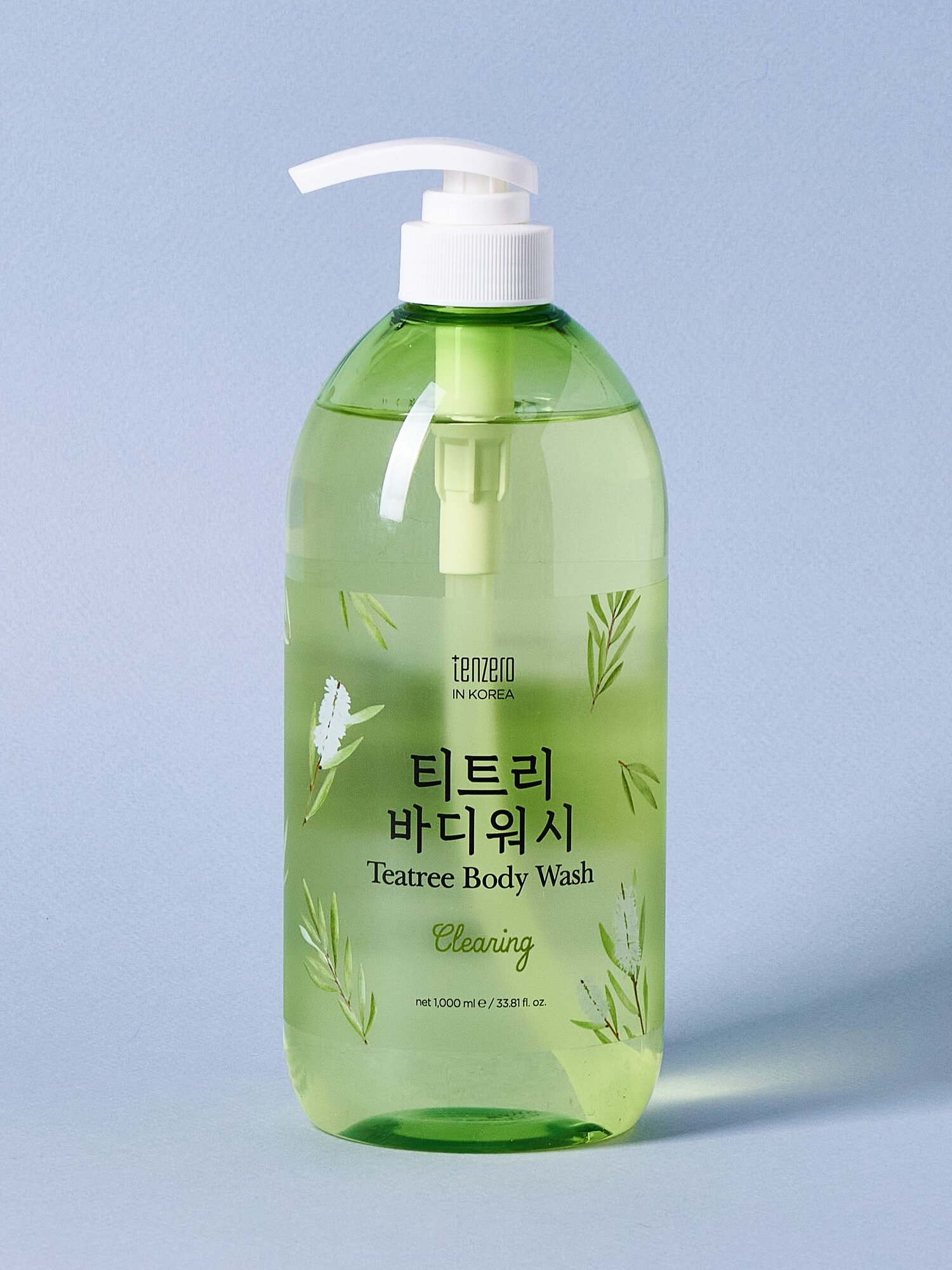 TENZERO Гель для душа с экстрактом чайного дерева для проблемной кожи 1000мл Clearing Teatree Body Wash