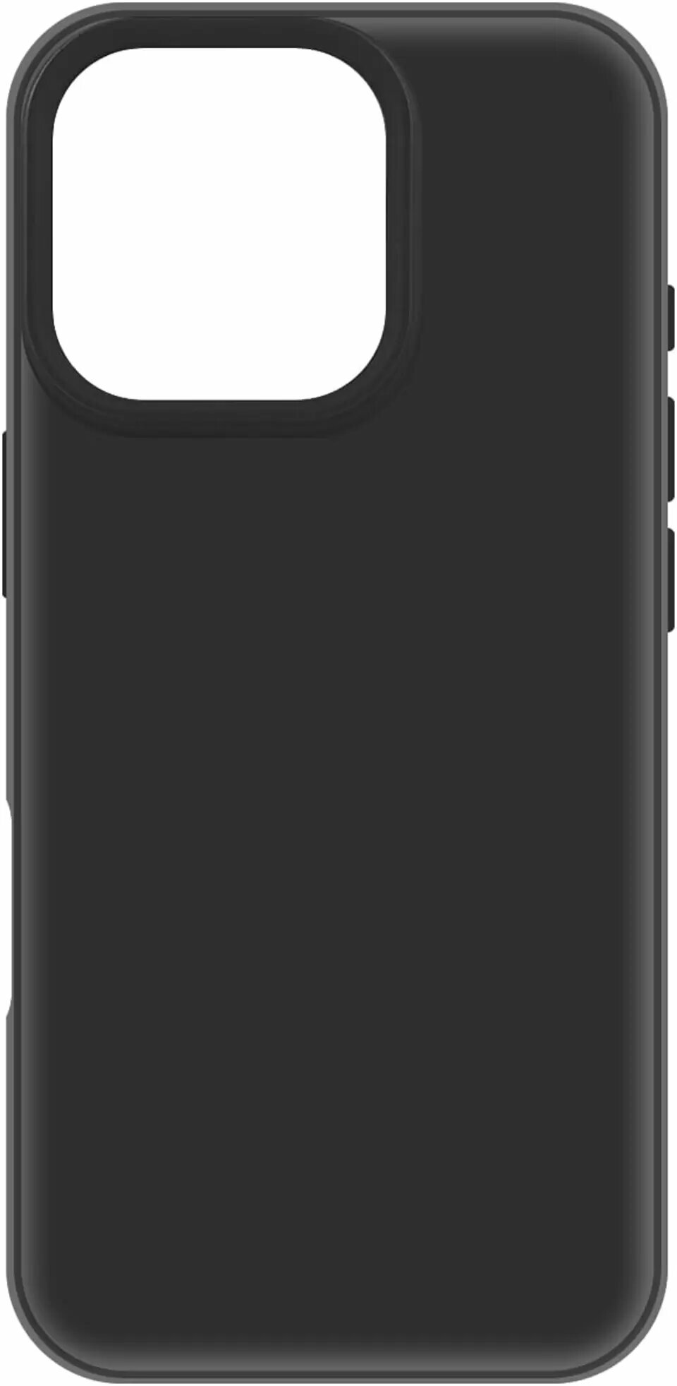 Клип-кейс KRUTOFF Silicone Case для iPhone 16 Pro черный силикон