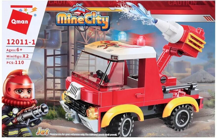 Конструктор Qman Мини набор для пожаротушения 12011-1 6+