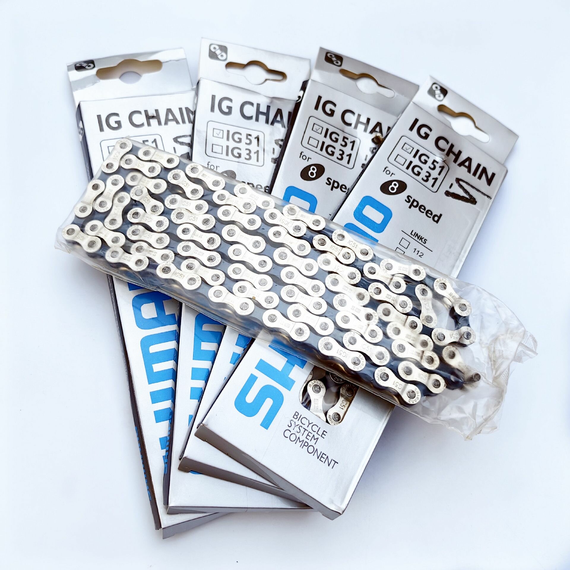 Велосипедная цепь SHIMANO CN-IG51 8 скоростей 116 звеньев для горных и дорожных велосипедов надежность и плавность переключения передач