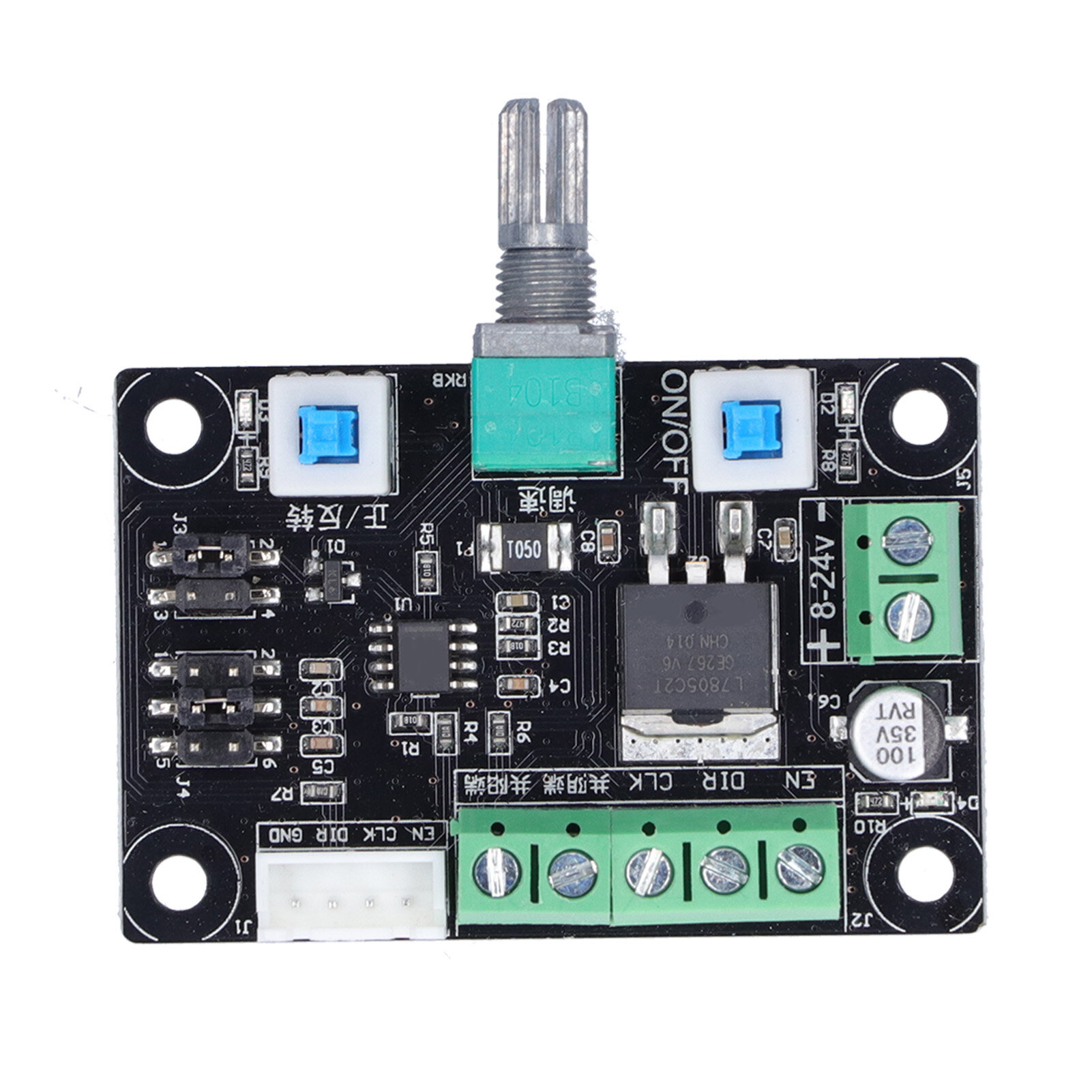 Контроллер скорости двигателя DC 1224V PWM -сигнал 3 Низковаженные сигналы скоростного регулятора регулятора для привода шагового двигателя