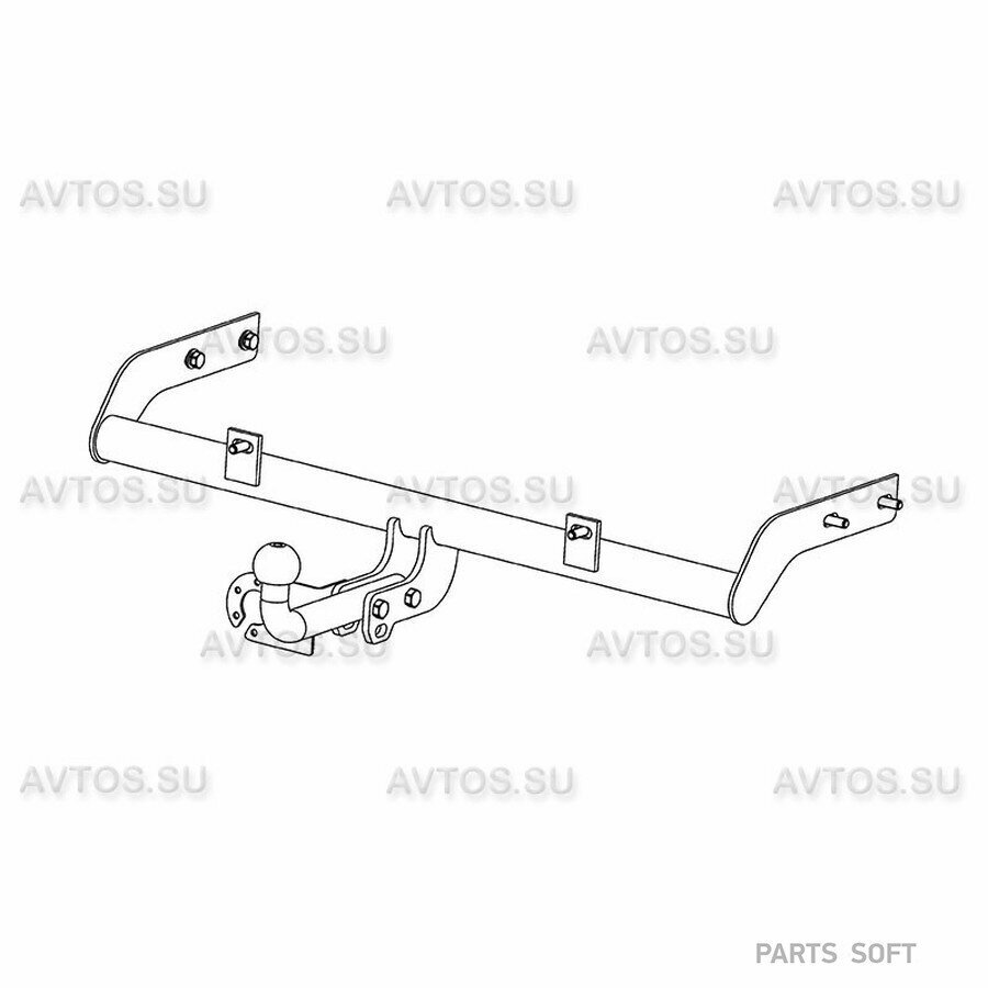 Фаркоп от официального дистрибьютора, AVTOS, артикул DO03