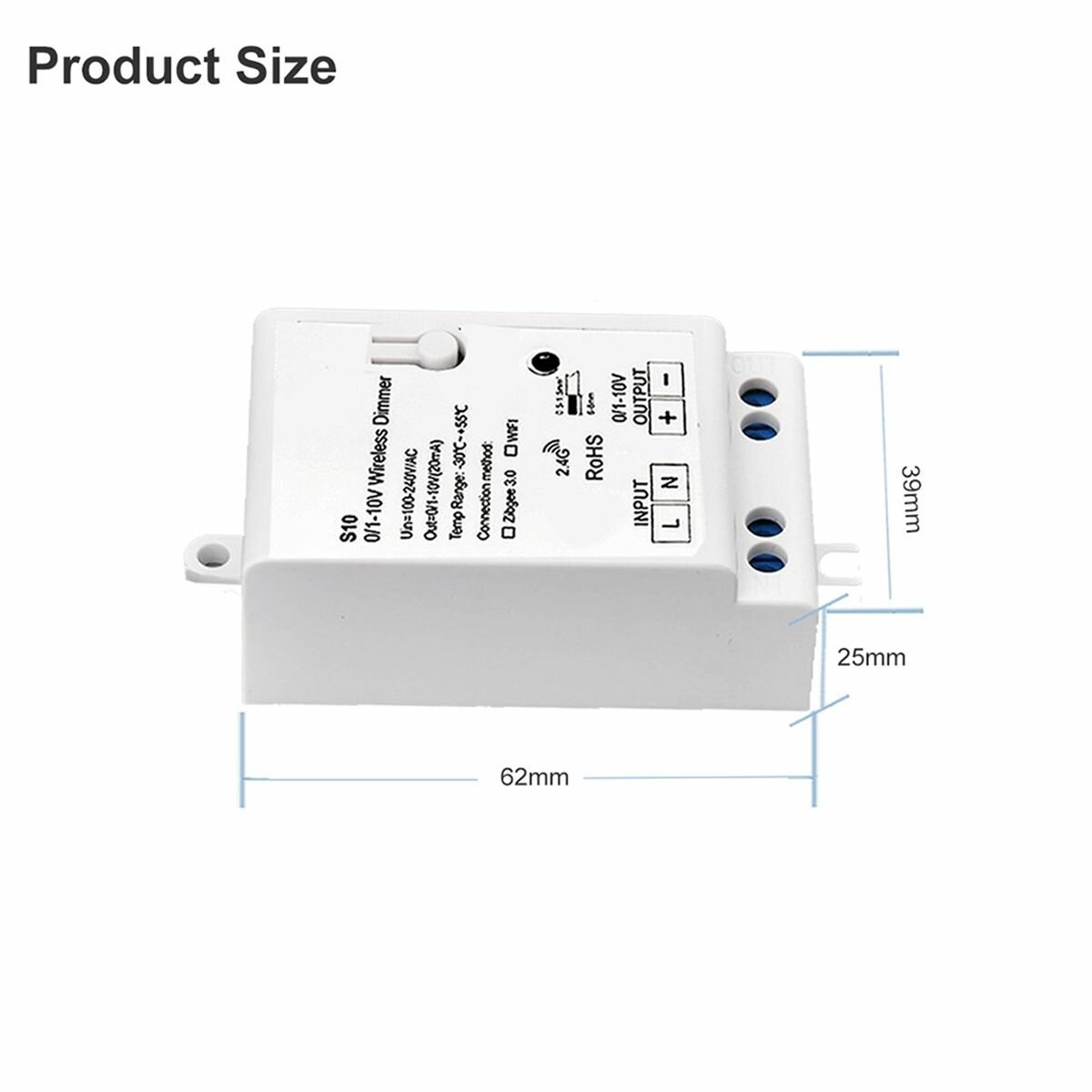 4X AC100-240V ZigBee 0/1-10V светодиодный диммер контроллер Smart Life Tuya Control App для светодиодного привода с регулируемой яркостью 0-10V