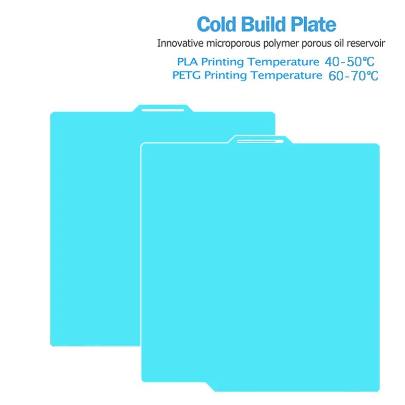 Текстурированная PEI-пластина для 3D-принтеров Bambu Lab 257x257 Голубой, Cold plate