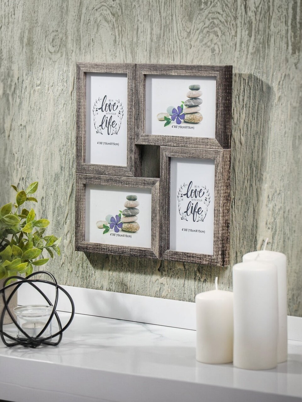 Фоторамка коллаж на 4 фото 10х15 см, 30х30 см