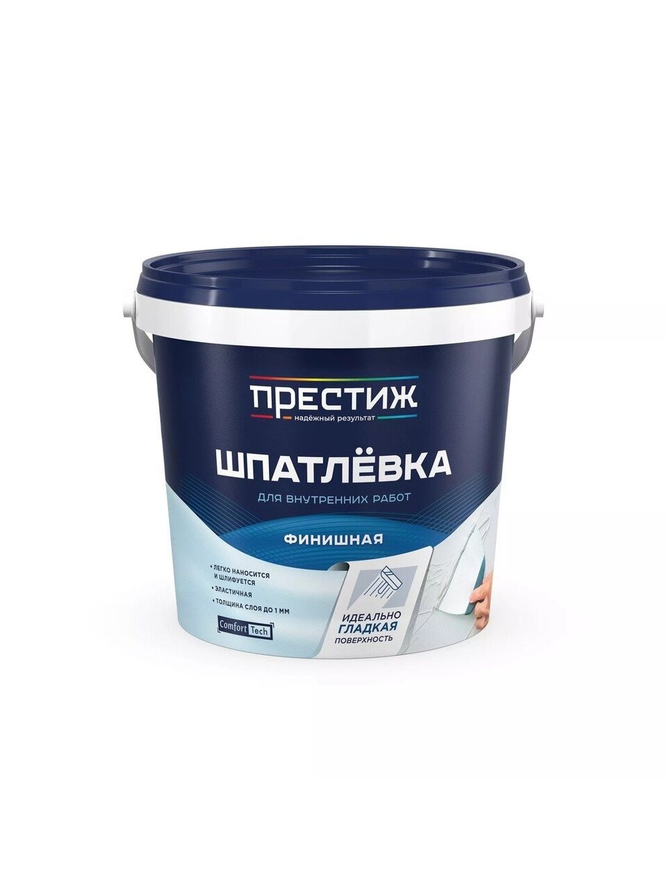 Шпатлевка акриловая финишная, для стен и потолка, 1.5 кг