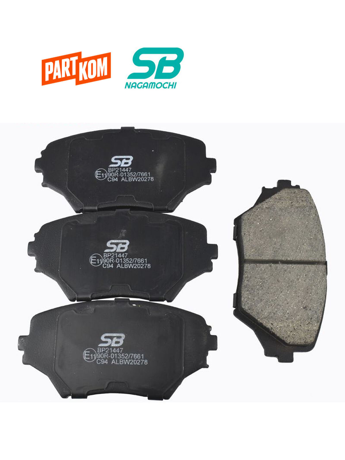 Колодки тормозные дисковые передние для а/м TOYOTA RAV 4, SB NAGAMOCHI BP21447