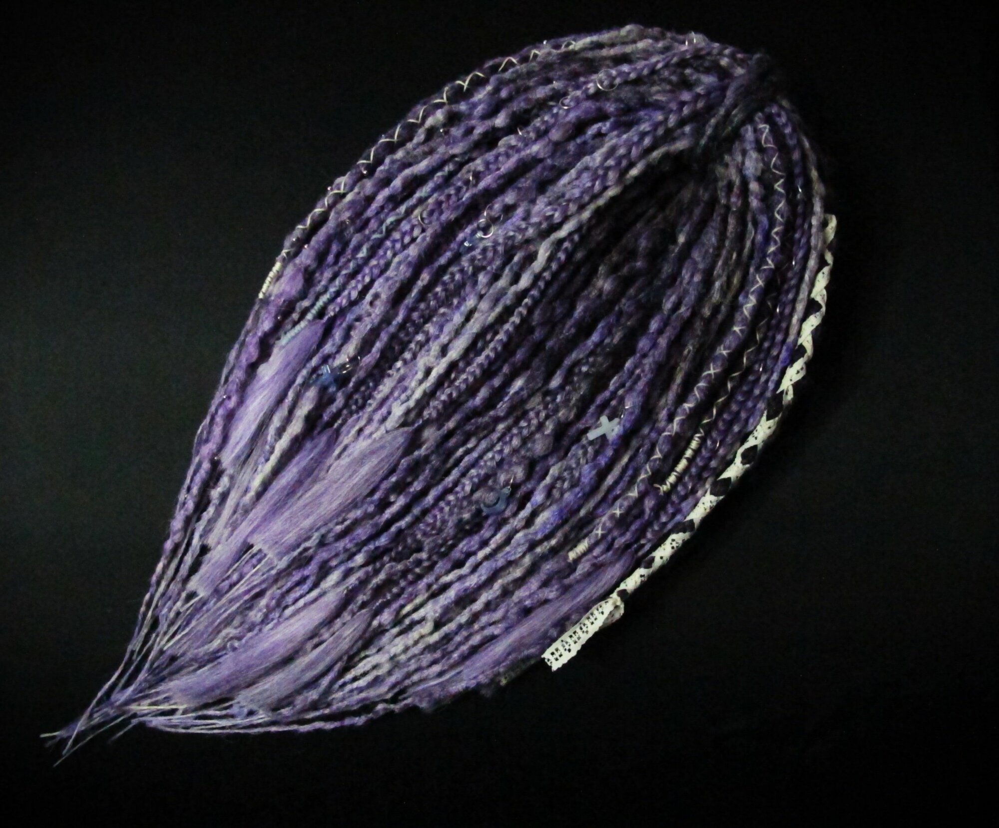 Фактурные дреды "Лаванда", искусственные волосы, 50 шт, "Дреды от По"