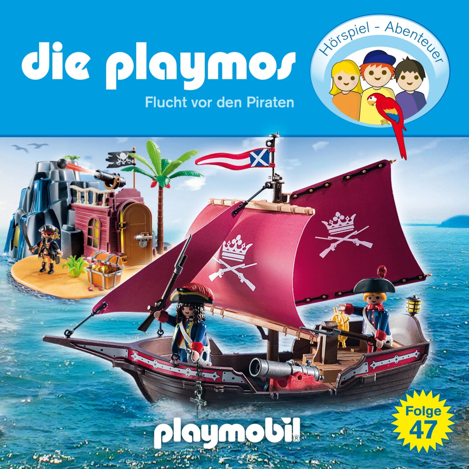 Die Playmos - Das Original Playmobil Hörspiel, Folge 47: Flucht vor den Piraten [Аудиокнига]