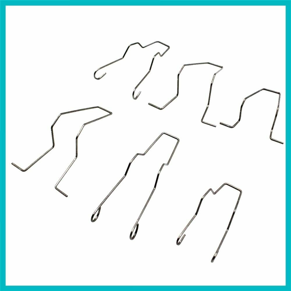 Комплект из 6 клипс для ламп H1 H4 H7, Качественные пружины, для автомобильных фар