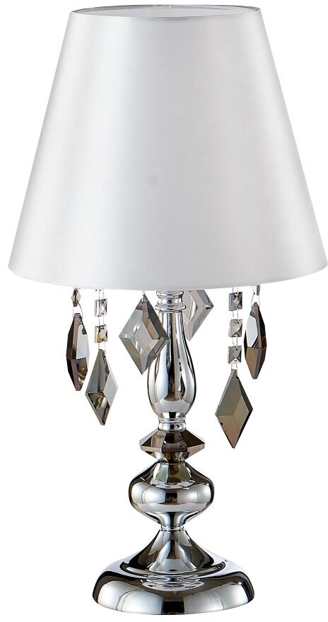 Настольная лампа Crystal Lux MERCEDES LG1 CHROME/SMOKE E14 1*60W Хром