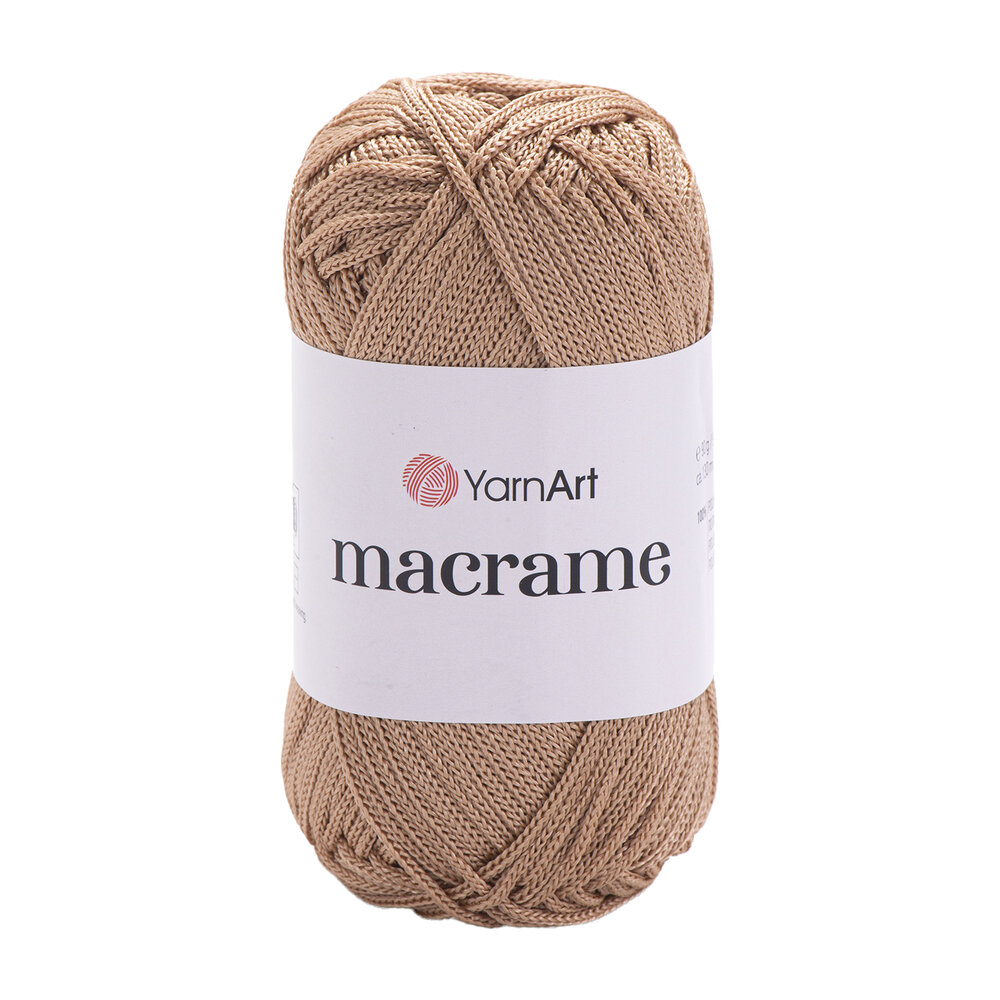 Пряжа для вязания YarnArt Macrame 131 тёмно-бежевый 90 гр/130 м 100% полиэстер