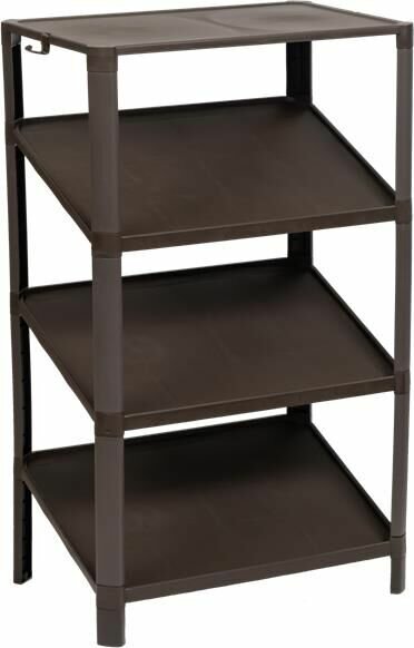 Этажерка для ванной и кухни compact 4-х ярусная венге 785445