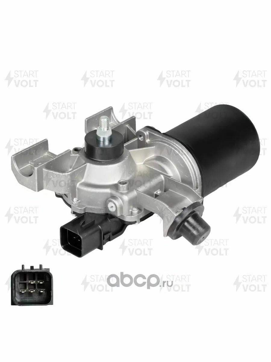 Мотор стеклоочистителя 50вт. Артикул Volkswagen F08L4 Производитель STARTVOLT. Hyundai Solaris солярис, KIA Rio 17-