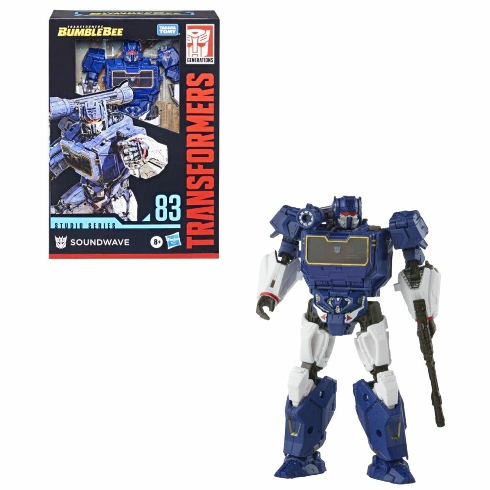Игрушка Hasbro Трансформеры Toys Studio Series SS83 Фигурка Voyager Bumblebee Soundwave - от 8 лет и старше, 6,5 дюймов F3173
