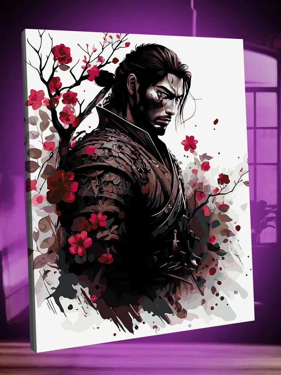 Картина по номерам Самураи