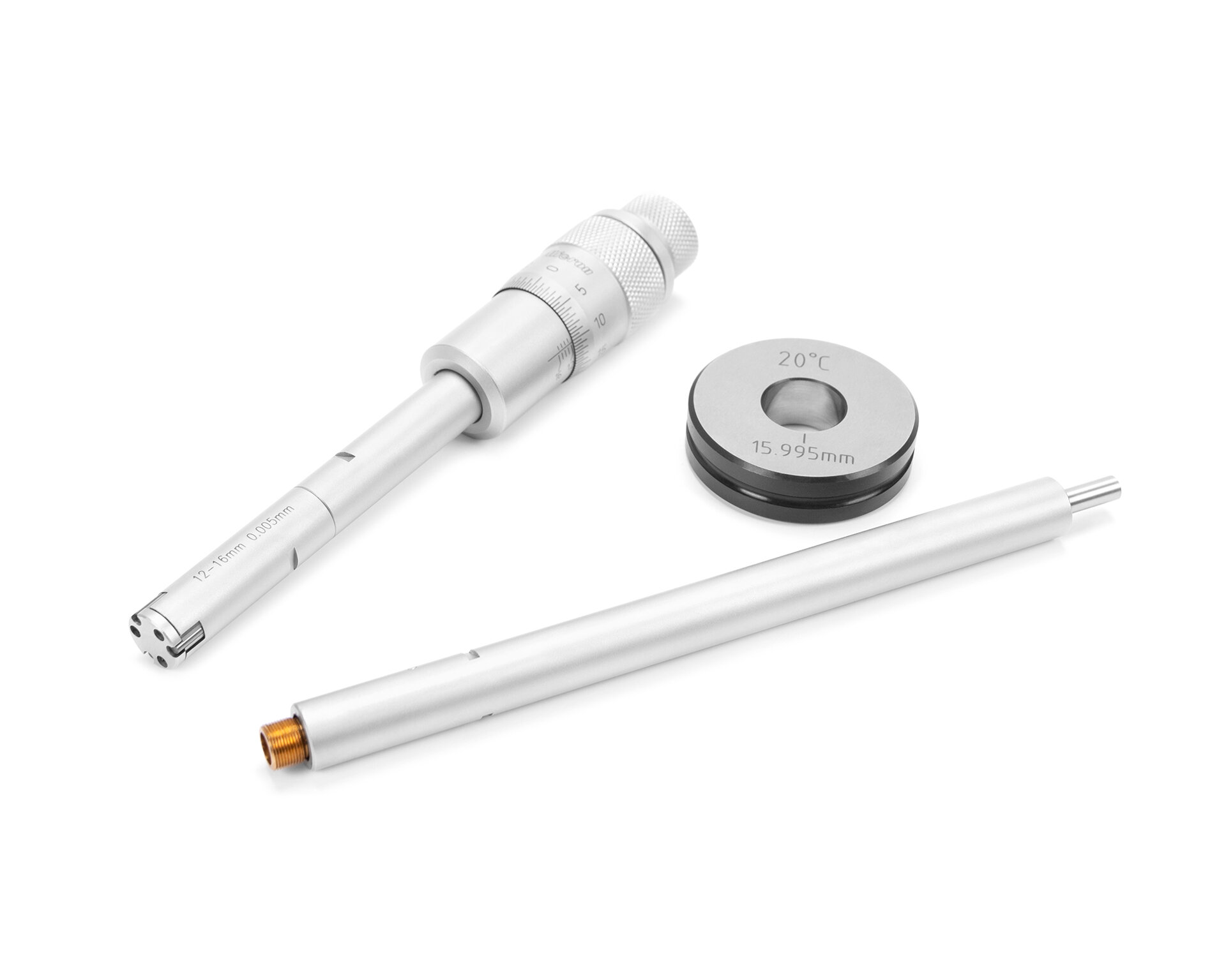 Нутромер микрометрический 3-точечный Micron НМТ 12-16 0,005 с установочным кольцом (грси № 90358-23)