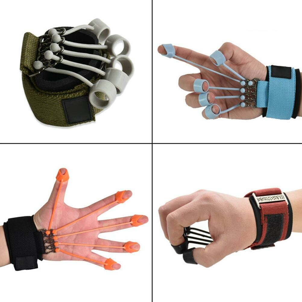 Тренажер для разгибания пальцев и кистей с эластичной лентой, усилитель для растягивания пальцев, тренажер для разгибания сгибания пальцев