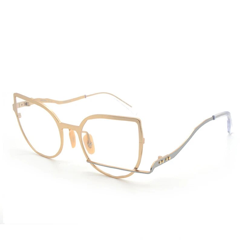 Оправа для очков «кошачий глаз» MUZZ из титана для женщин C1