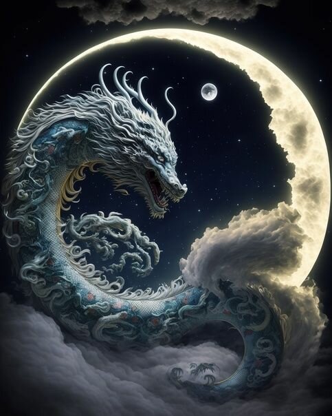 Алмазные Мозаики "Китайский дракон"30X40cm 40x60cm 50x70cm