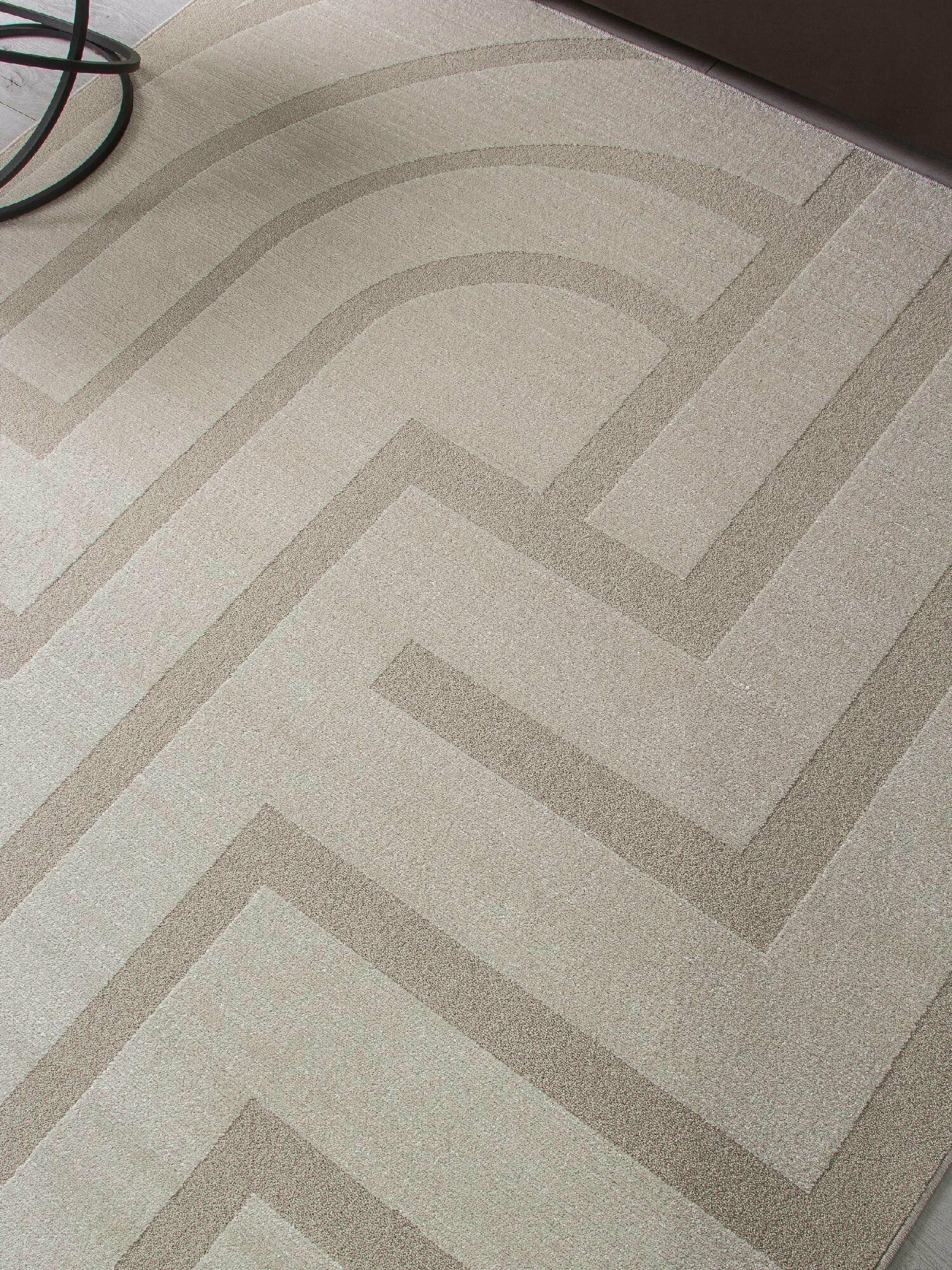 Ковер на пол в гостиную в спальню 300х500 см бежевый современный ворс 8 мм 406442 Kover-Russia