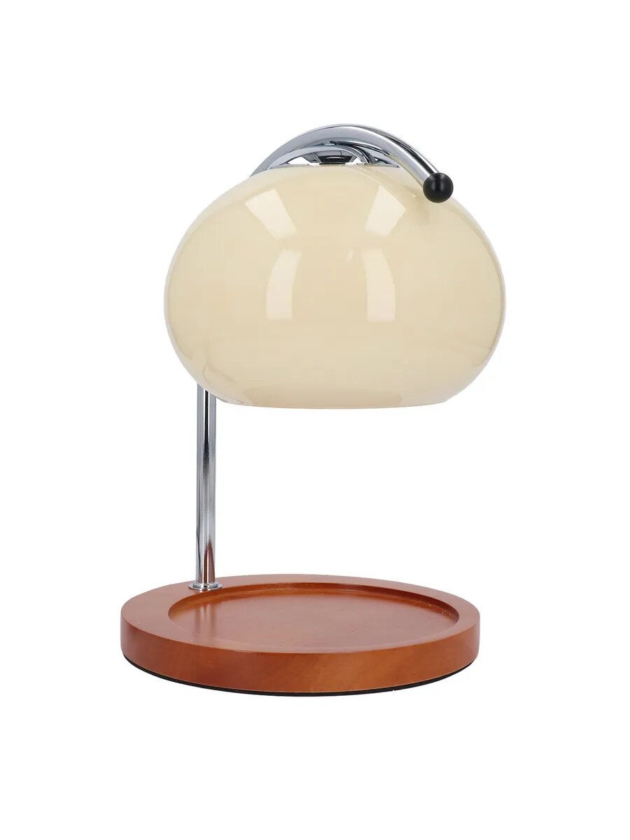 Лампа-свеча с таймером, ретро, твердое дерево, стекло,