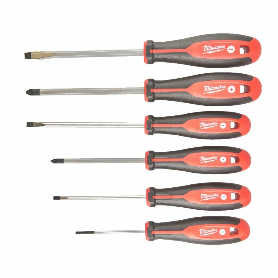 Набор отверток магнитных с трехгранной рукояткой 2 (6шт) Milwaukee