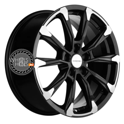 Диск автомобильный литой Khomen Wheels KHW1808 (Jolion) 18x7.5 5x114.3 et37 dia66.5 Black-FP