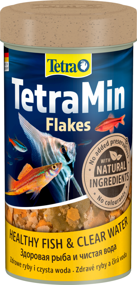 Корм для рыбок в виде хлопьев Tetra Min Flakes, 20 г, 250 мл
