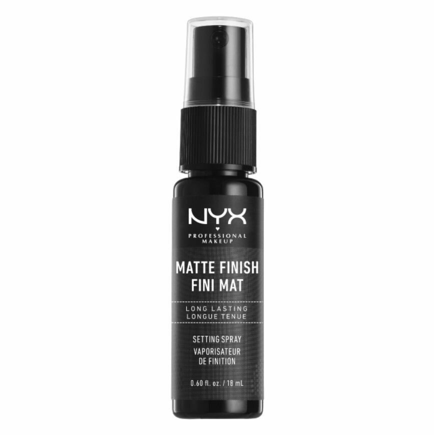 NYX Professional Makeup Спрей-фиксатор макияжа, матрирующий. Тревел-формат. MAKEUP SETTING SPRAY MINI MATTE, Универсальный 18 мл