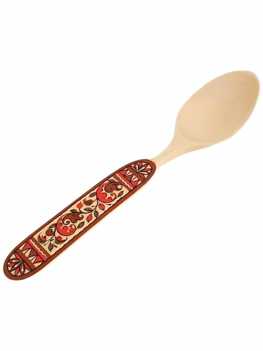 Сувенир, Ложка с цветочным узором (94)-1, Северная роспись, ручная авторская работа