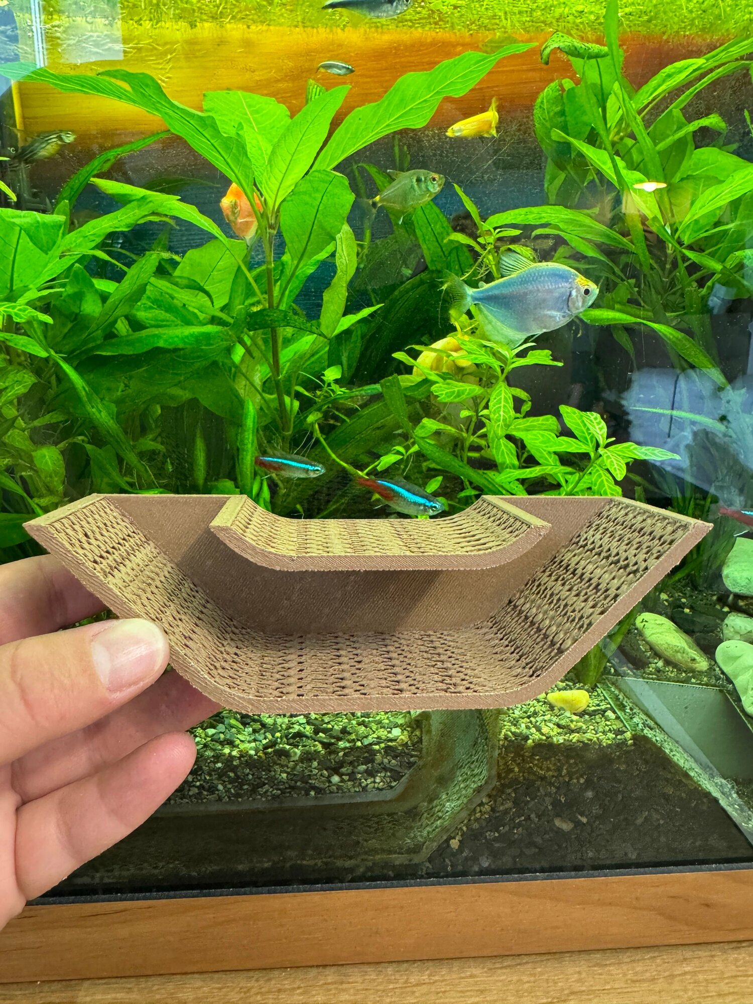 Сквозной тоннель 155 мм для аквариума укрытие для сомов и креветок