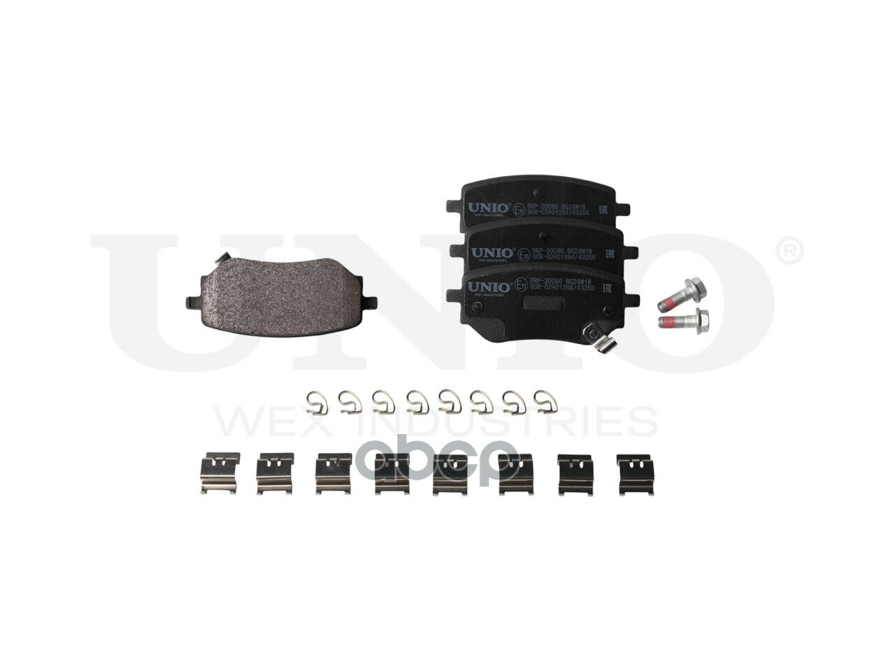 Колодки тормозные диск. задние Nissan Navara (D23) 15-, Mercedes-Benz X-Class (X470) 17- UNIO арт. BRP-20086