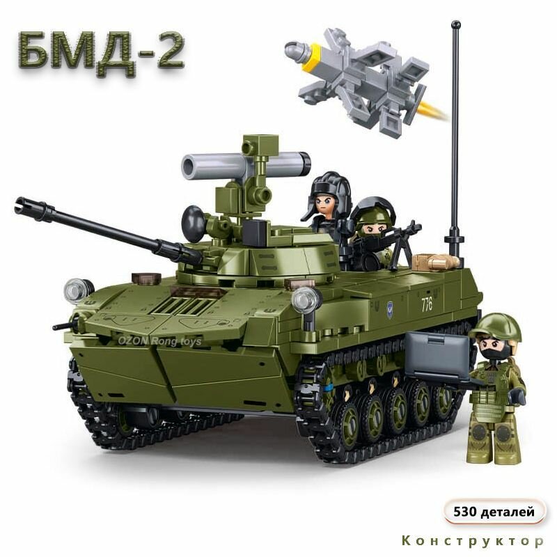 Конструктор SLUBAN M38-B0985 / серия Армия / Российской самолет-истребитель СУ-27, "Вооружение ВВС", 1040 детали, для мальчиков